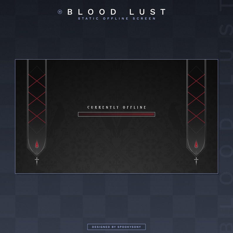 Blood Lust Animated Stream Package | Gaming Chatting Overlays | Twitch ...