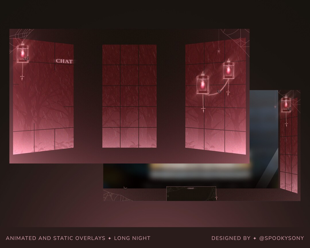 Long Night Overlays Animated Customisable Ready to Use Streamer ...