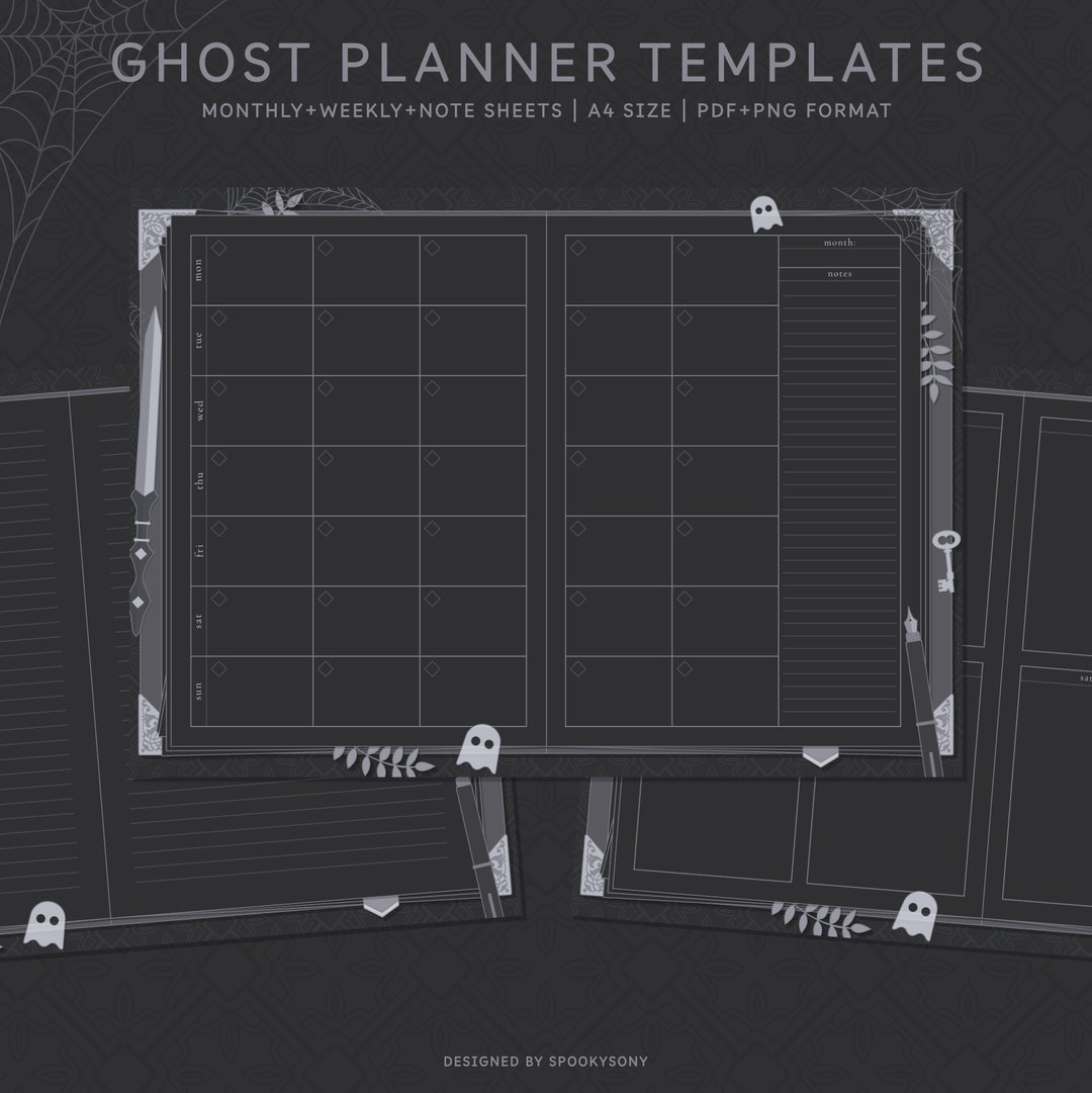 Cute Digital Planner Templates | Monthly Planner | Weekly Planner ...