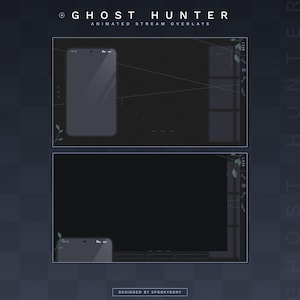 Ghost Hunter Animated Stream Package | Gaming Chatting Overlays ...