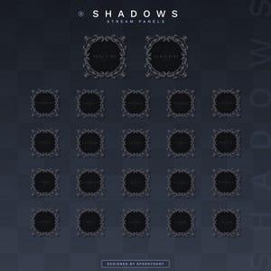Shadows Animated Stream Package | Gaming Chatting Overlays | Twitch ...