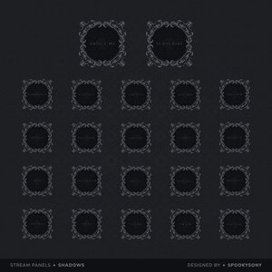 Shadows Animated Stream Package Gaming Chatting Overlays Twitch Panels Animated Alerts Gothic ...