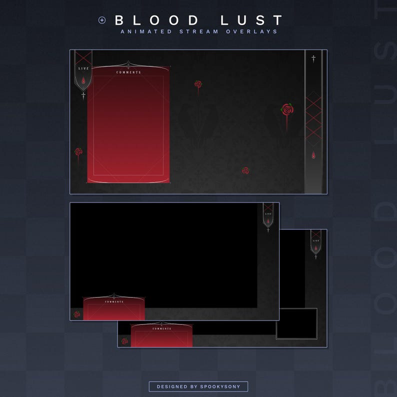 Blood Lust Animated Stream Package | Gaming Chatting Overlays | Twitch ...