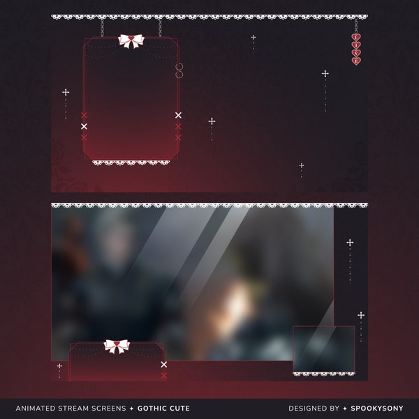 Gothic Streamer Overlay - Etsy