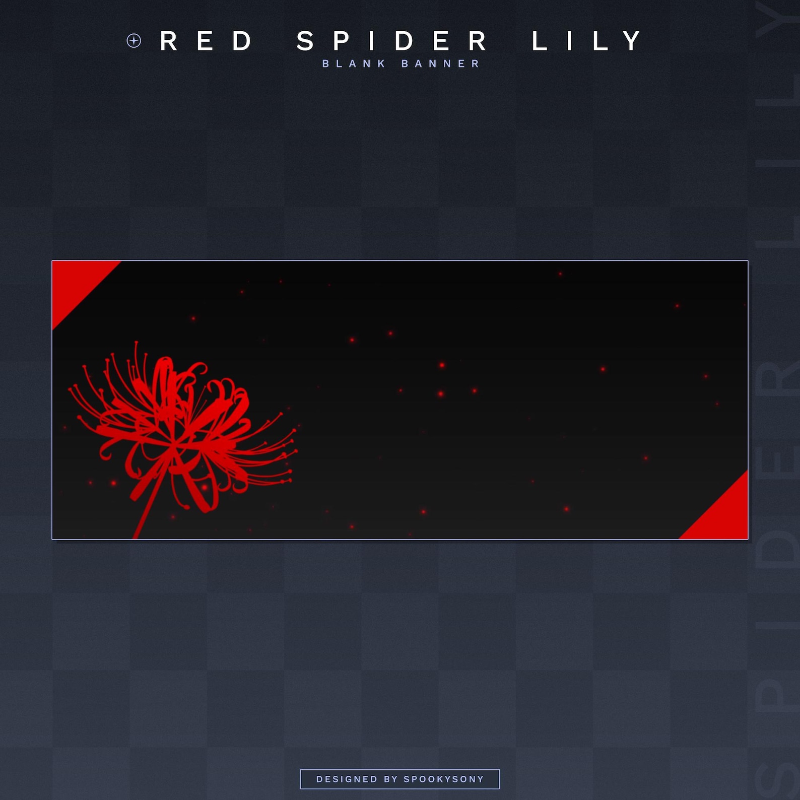 Red Spider Lily Animated Stream Package | Gaming Chatting Overlays ...
