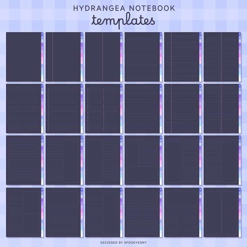 Cute Digital Notebook | Digital Stickers | Planner Templates ...