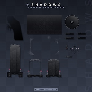 Shadows Animated Stream Package | Gaming Chatting Overlays | Twitch Panels | Animated Alerts ...