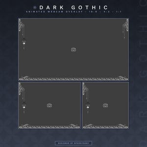 Animated Webcam Frames | Dark Gothic | Gaming Chatting Overlays | Dark ...