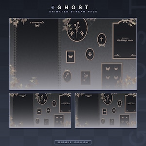 Ghost Animated Stream Package | Gaming Chatting Overlays | Twitch ...