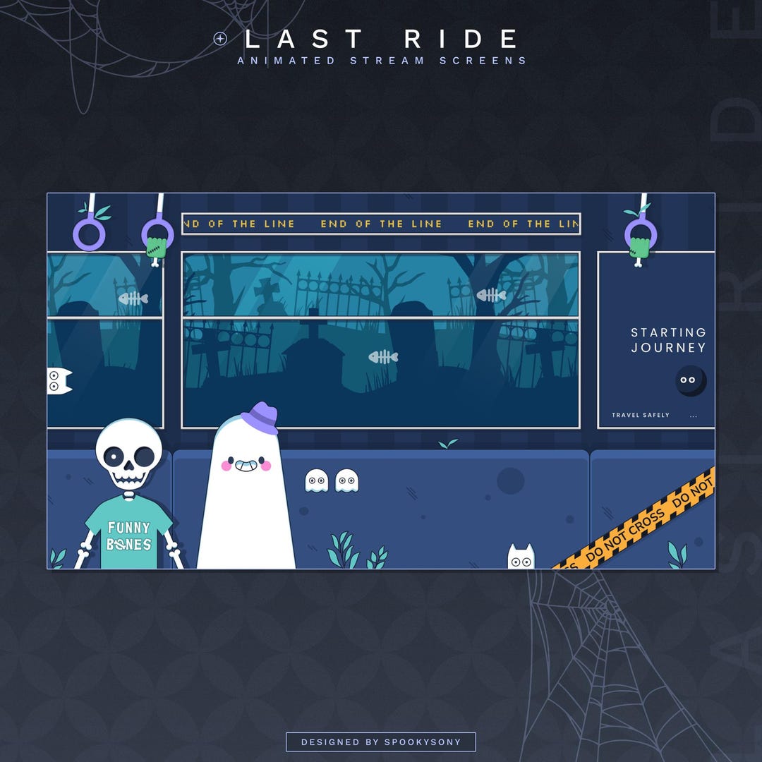 Last Ride Animated Stream Screen | Stream Scene | Spooky Dark Overlays ...