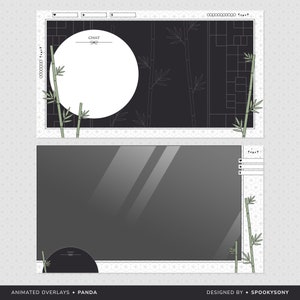 Panda Animated Stream Package Gaming Chatting Overlays Twitch Panels ...