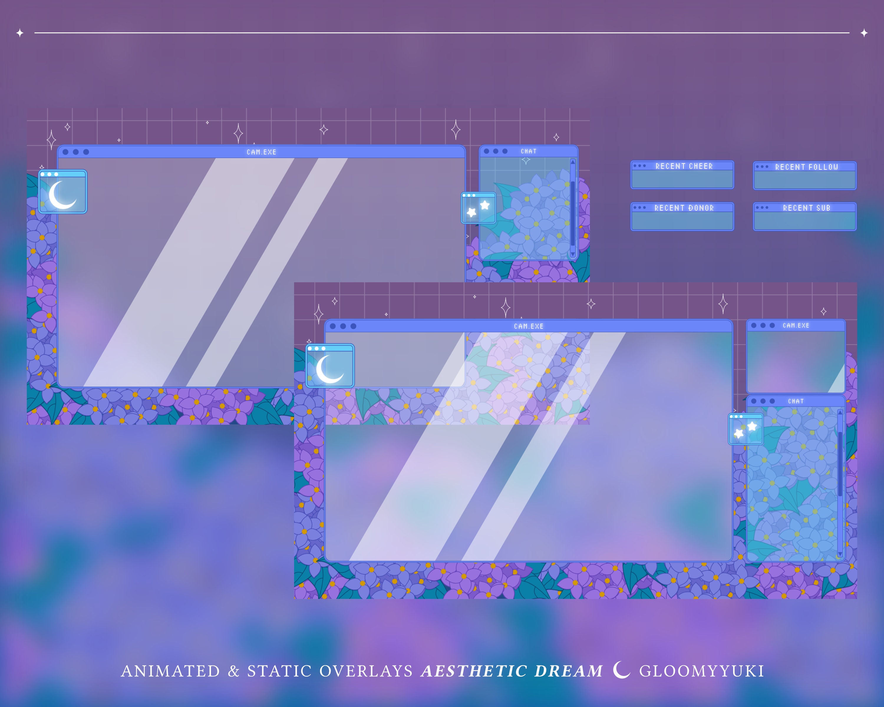 Aesthetic Dream Stream Package Animated Stream Overlay - Etsy Canada