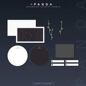 Panda Animated Stream Package | Gaming Chatting Overlays | Twitch ...