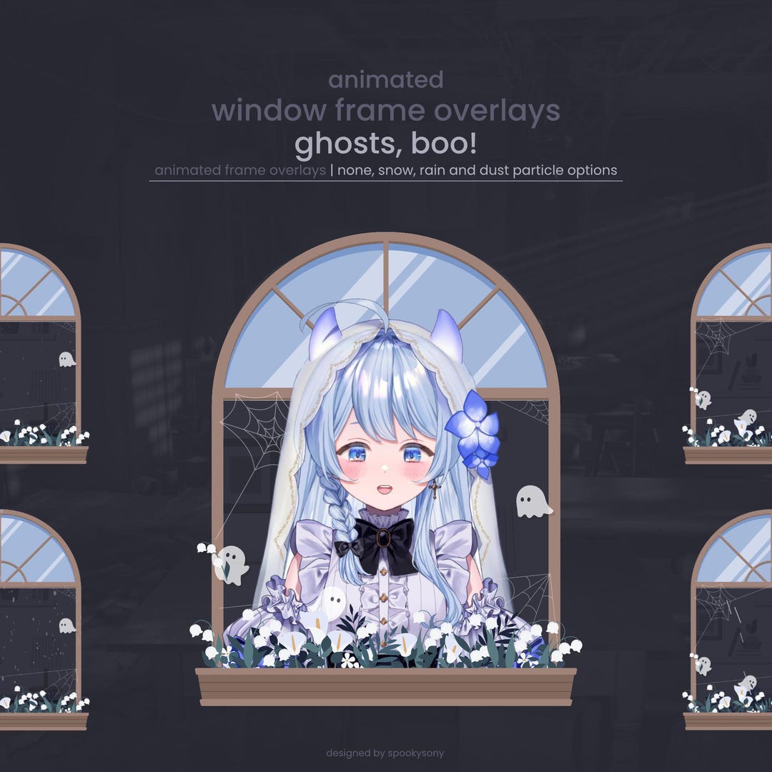 Animated Frame Overlay | Ghosts, Boo! | Border Overlay | Webcam Frame ...