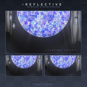 Reflective Animated Stream Package | Gaming Chatting Overlays | Twitch ...