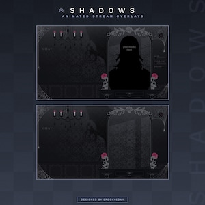 Shadows Animated Stream Package | Gaming Chatting Overlays | Twitch ...