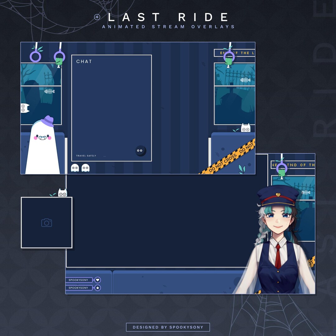 Last Ride Animated Stream Overlays | Stream Scene | Spooky Dark ...