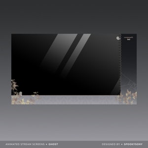 Ghost Animated Stream Package Gaming Chatting Overlays Twitch Panels ...