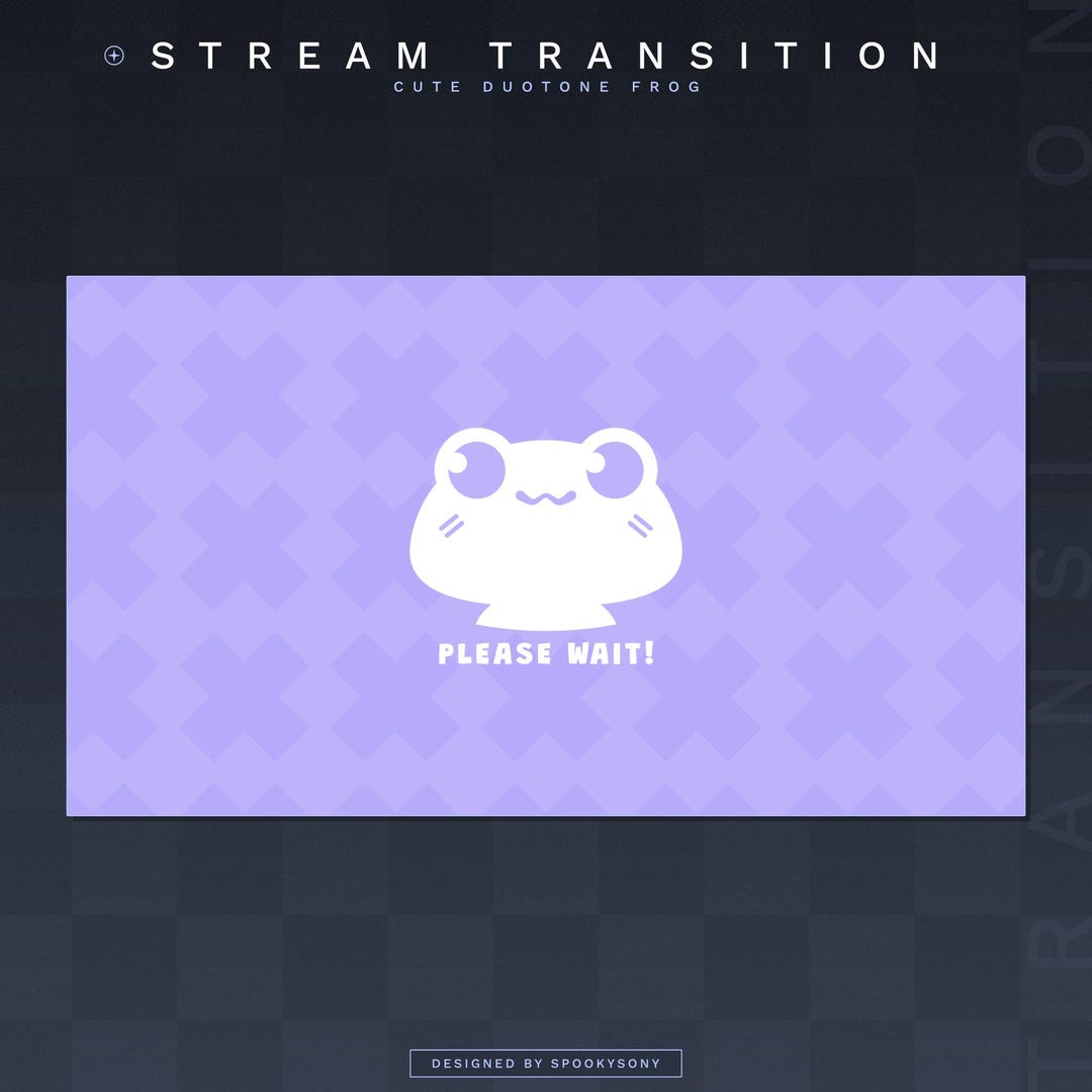 Cute Frog Animated Transition | Stream Stinger | Stream Transition ...