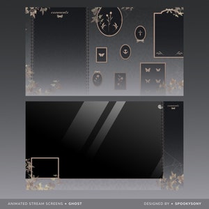 Ghost Animated Stream Package Gaming Chatting Overlays Twitch Panels ...