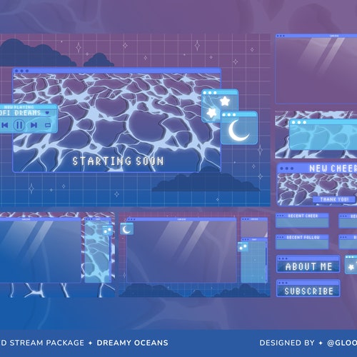 Seaweed Bubble Animated Screen Package/stream Overlay/stream - Etsy