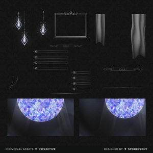 Reflective Animated Stream Package Gaming Chatting Overlays Twitch ...