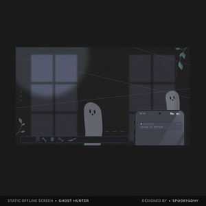 Ghost Hunter Animated Stream Package Gaming Chatting Overlays Twitch ...