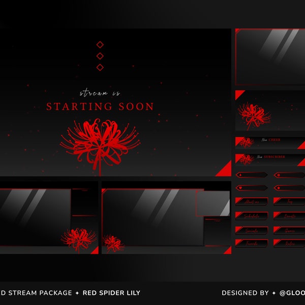 Spider Lily Overlay - Etsy