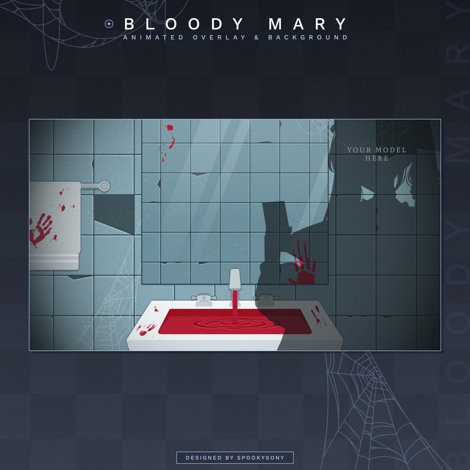 Bloody Mary Animated Stream Overlays | Spooky Dark Overlays | Halloween ...