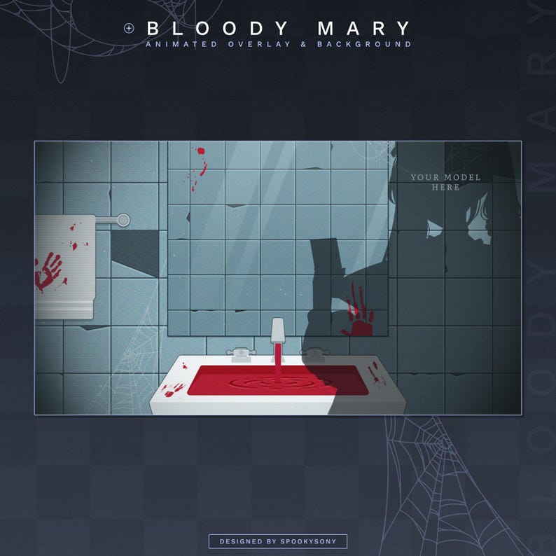 Bloody Mary Animated Stream Overlays | Spooky Dark Overlays | Halloween ...