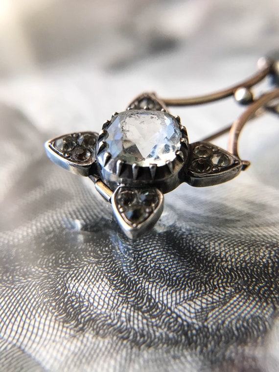 Rare Antique Georgian Halley's Comet Clear Faceted Pa… - Gem