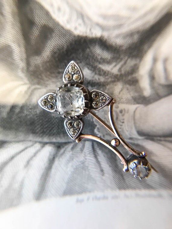 Rare Antique Georgian Halley's Comet Clear Faceted Pa… - Gem