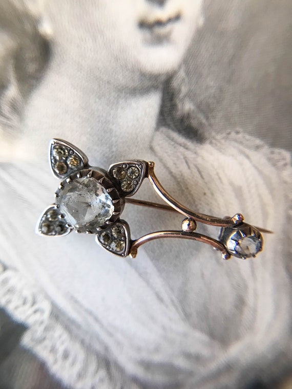 Rare Antique Georgian Halley's Comet Clear Faceted Pa… - Gem