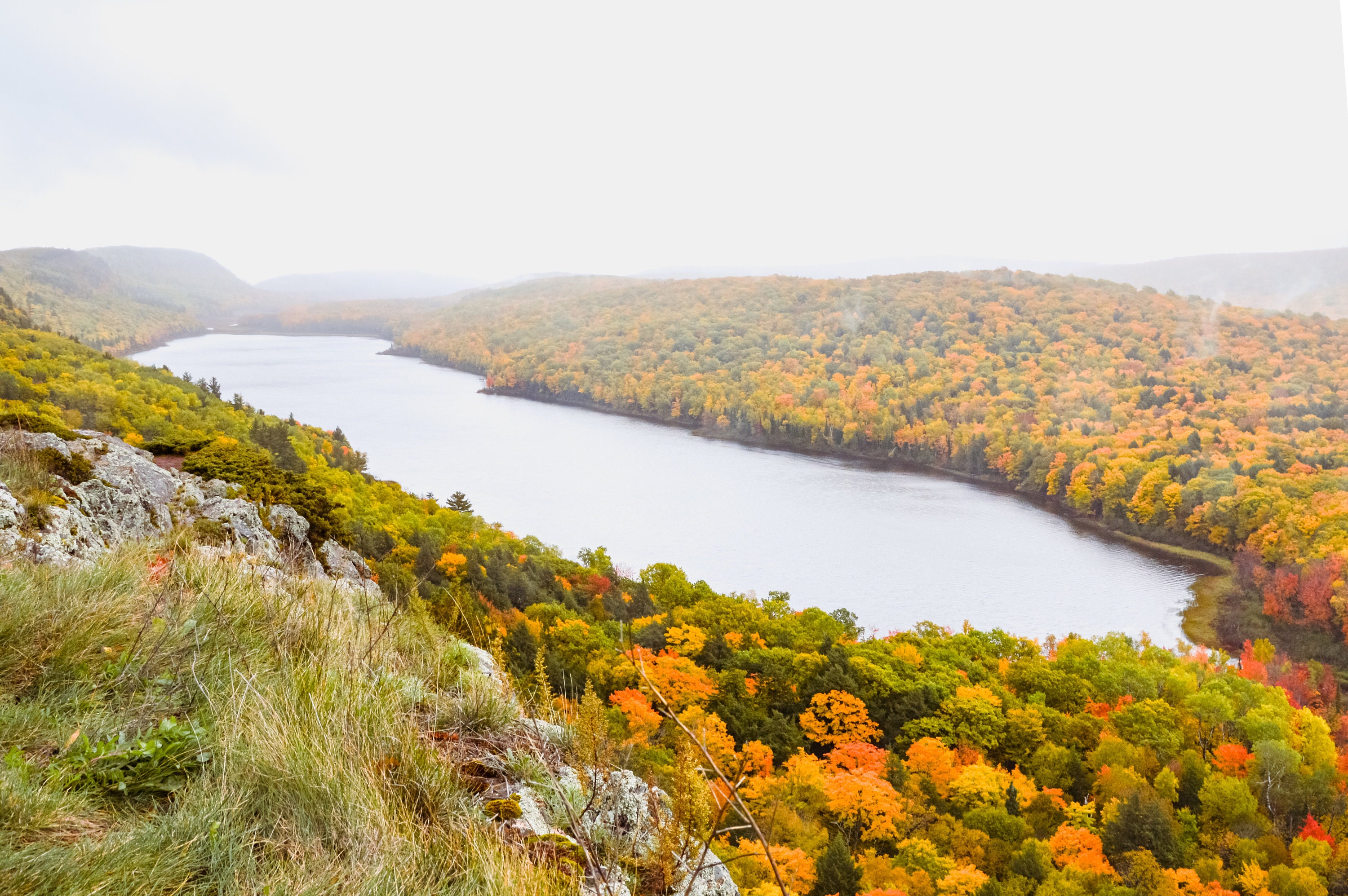Porcupine Mountains Lake Fall Colors Digital Download - Etsy