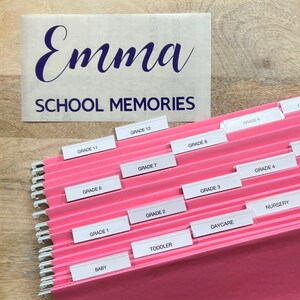 School Memory Box Files & Label - DIY Kit - Etsy