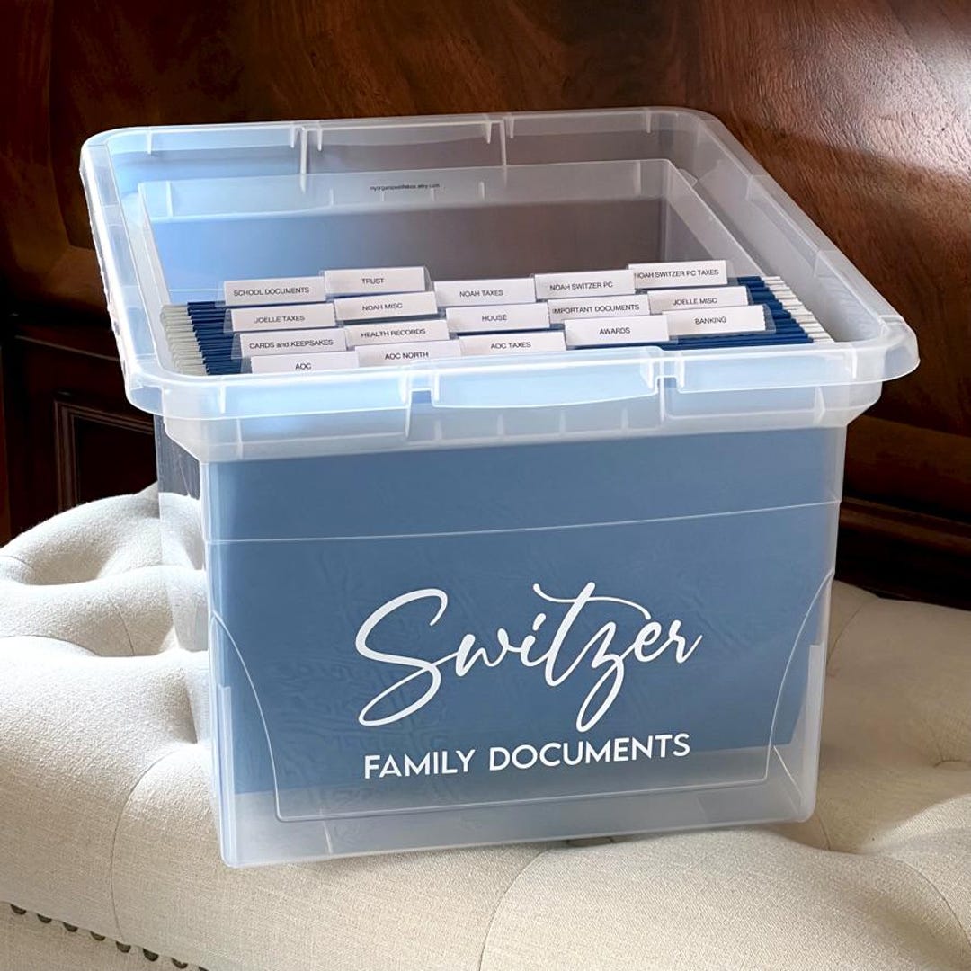 Family Memorabilia File Box - Etsy