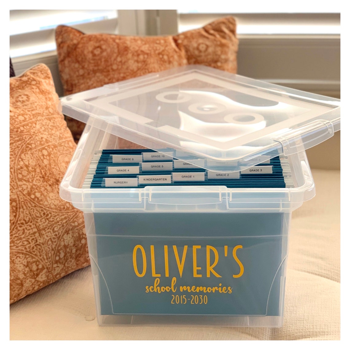 School Memory Box Files & Label DIY Kit | Etsy