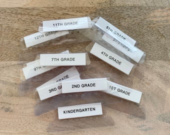Custom File Tabs ADD ON for DIY Kids School Keepsake Bin Kits - Etsy
