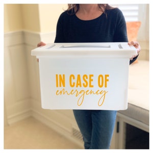 Emergency File Box - Etsy