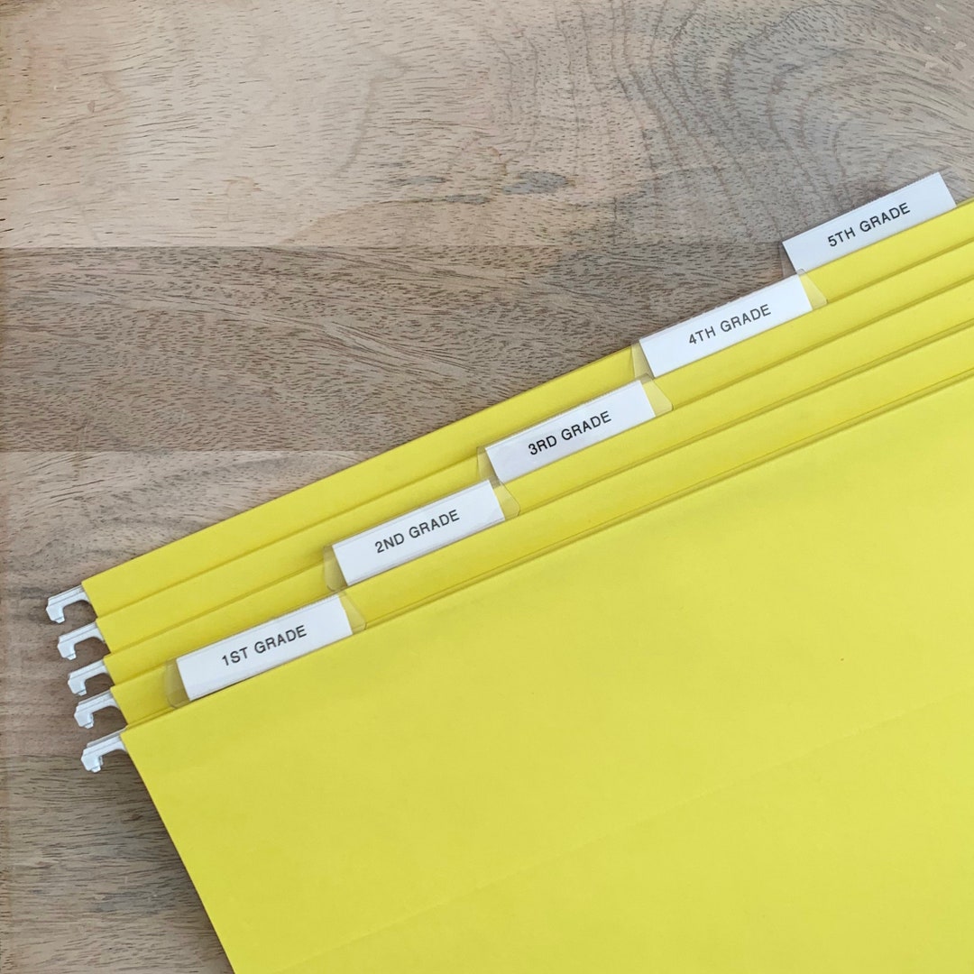 Hanging File Folders - Individual With Tabs - Etsy