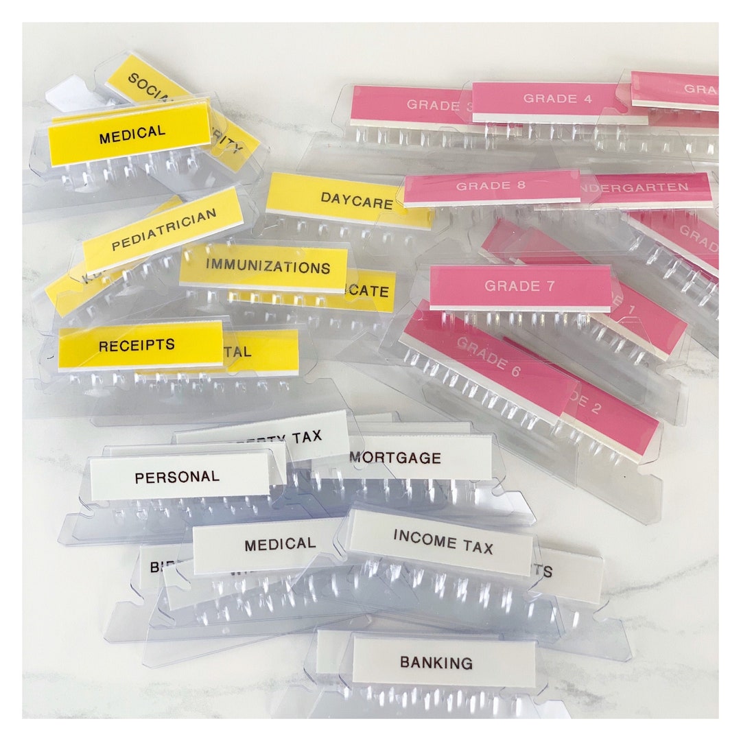 Hanging File Tabs - Individual - Etsy