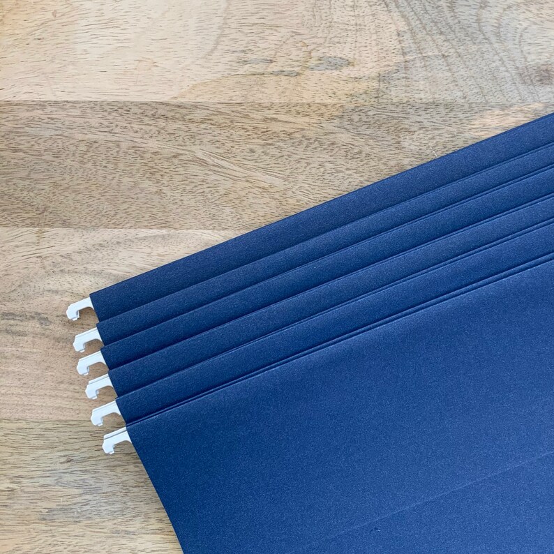 Hanging File Folders - Individual Without Tabs - Etsy