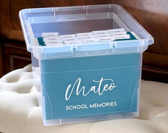 School Memory Box, First Day of School Interview, School File ...