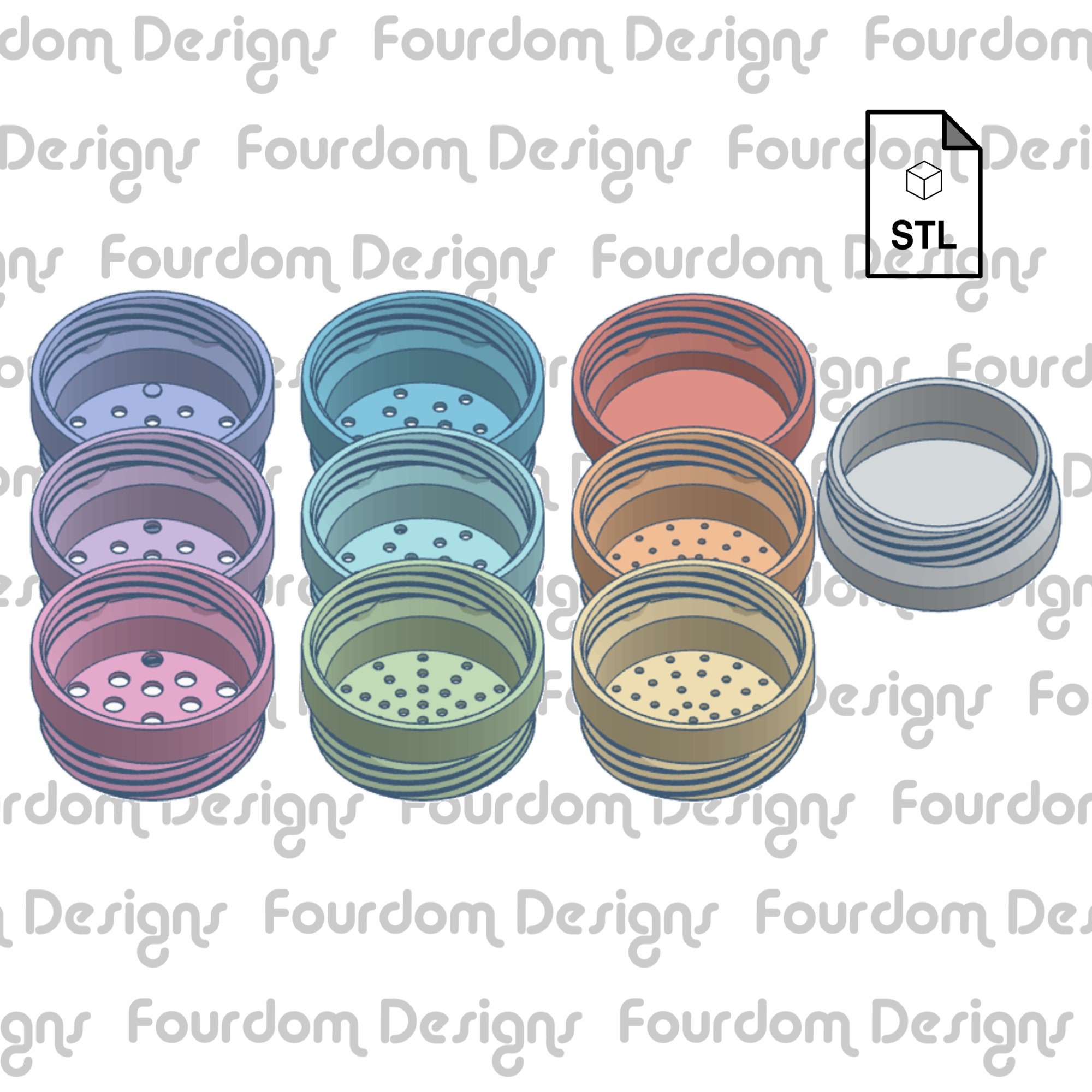 Rhinestone Sorter STL File for 3D Printing Digital Download - Etsy