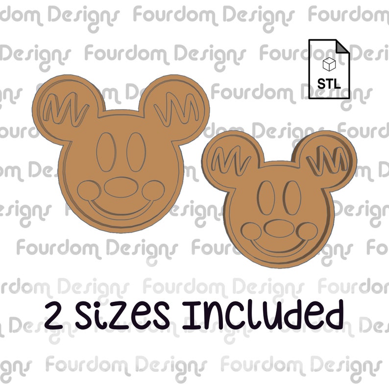 Mouse Gingerbread Girl STL File for 3D Printing for Coaster - Etsy