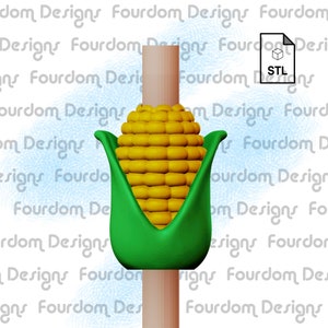 Corn Straw Topper STL File for 3D Printing - Digital Download - Etsy