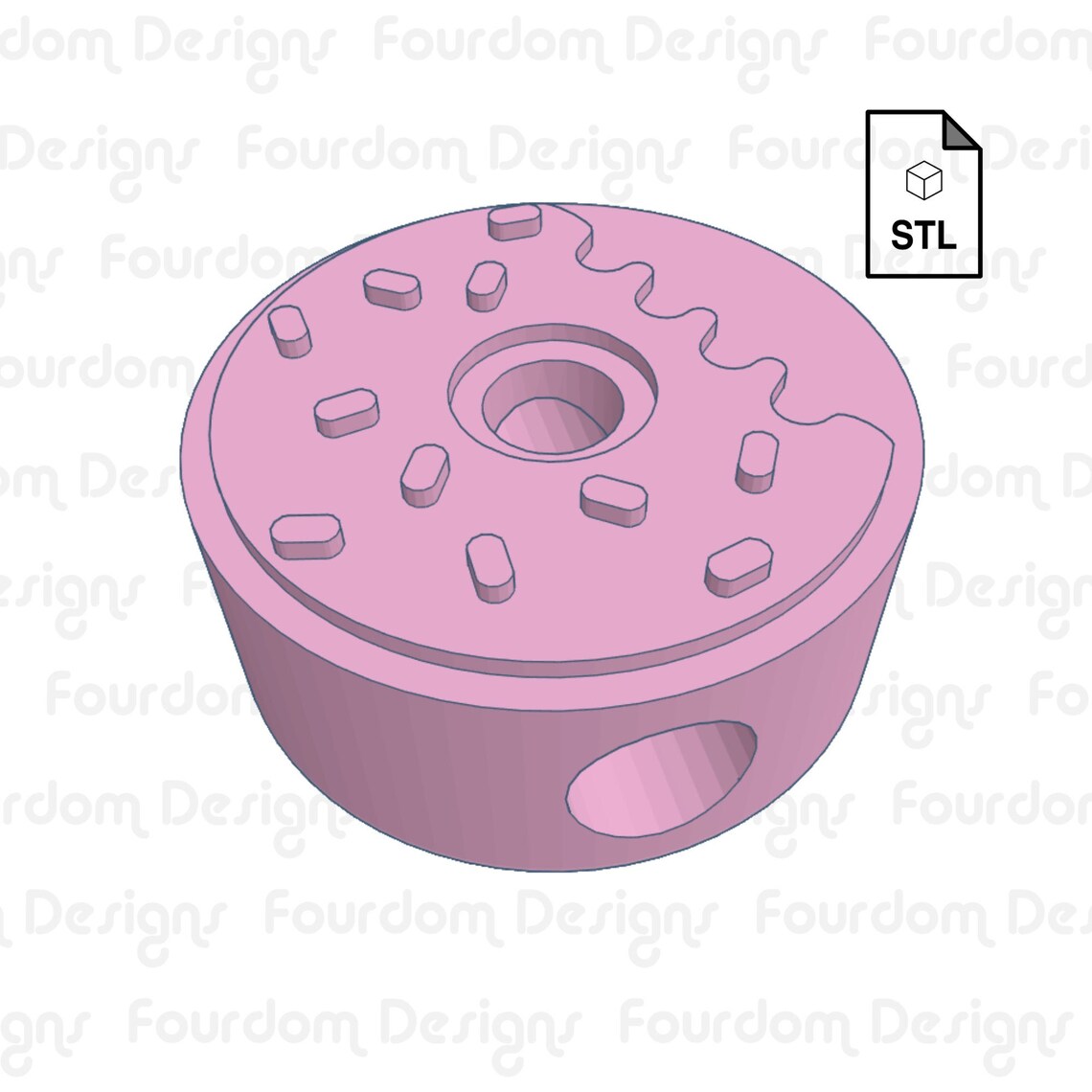Donut Straw Topper STL File for 3D Printing - Digital Download - Etsy