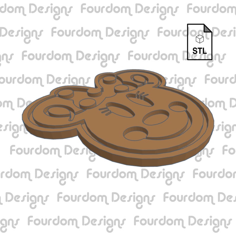 Mouse Gingerbread Girl STL File for 3D Printing for Coaster - Etsy