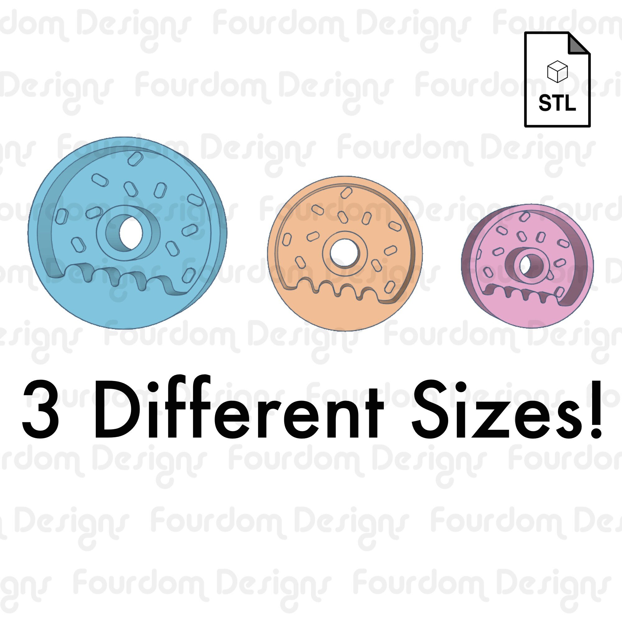 Donut Shaker and Resin STL File for 3D Printing for Resin Mold - Etsy