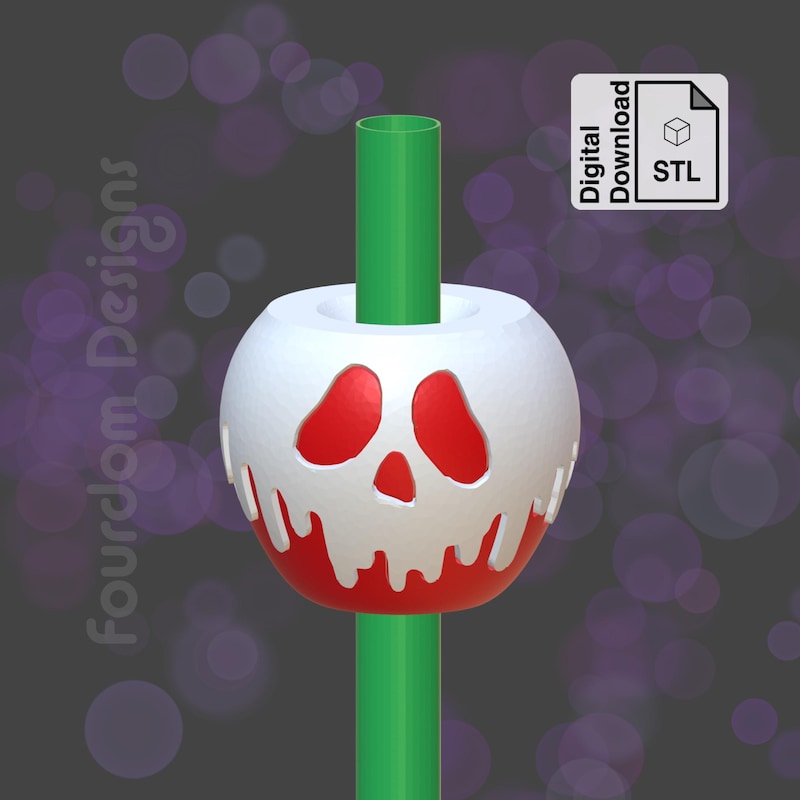 Poison Apple Straw Topper - Etsy